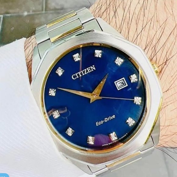 Citizen | Accessories | New Citizen Mens Diamond Twotone Watch | Poshmark